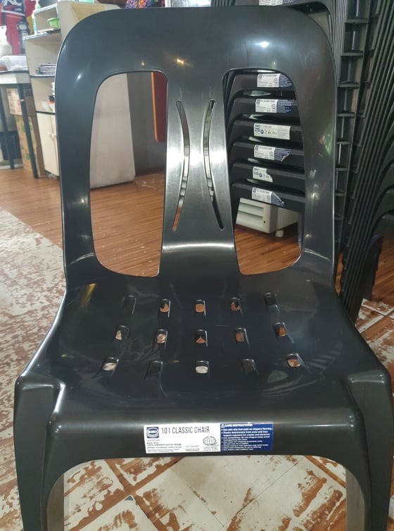 Uratex Monoblock Chair (Black), Furniture & Home Living, Furniture ...