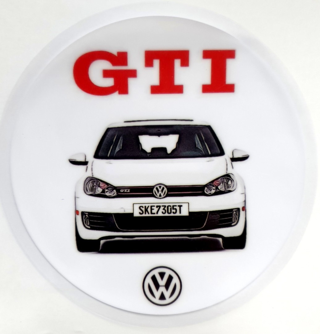 Volkswagen Golf GTI Customised Car Decal, Hobbies & Toys, Stationery ...