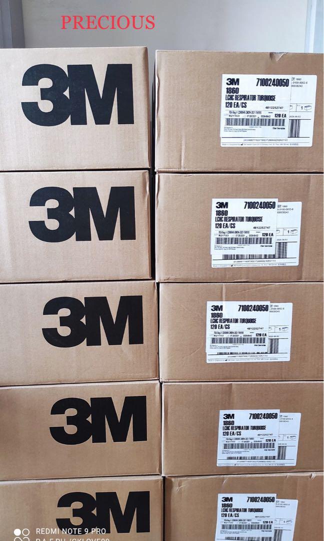 3M 1860 N95 NIOSH/ FDA Approved Health Care Particulate Respirator ...