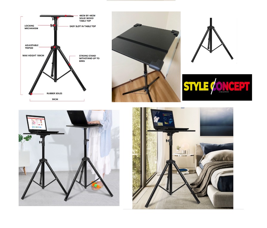 40 x 40 cm Table Top Projector Tripod Stand [READY STOCKS] - Height 1 ...