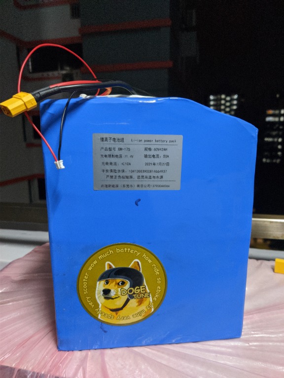64v 42ah Li-On battery by Doge Tune fiido ebike blue tag dyu dualtron ...