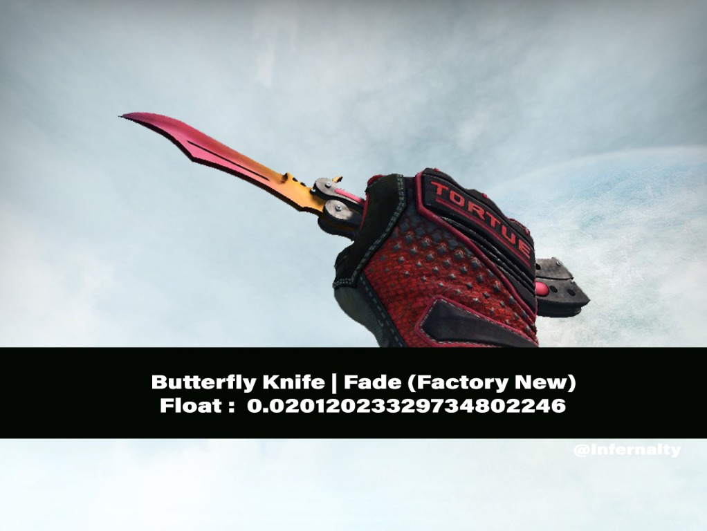 (94.8% FADE) Butterfly Knife Fade FN CSGO SKINS KNIVES, Video Gaming ...