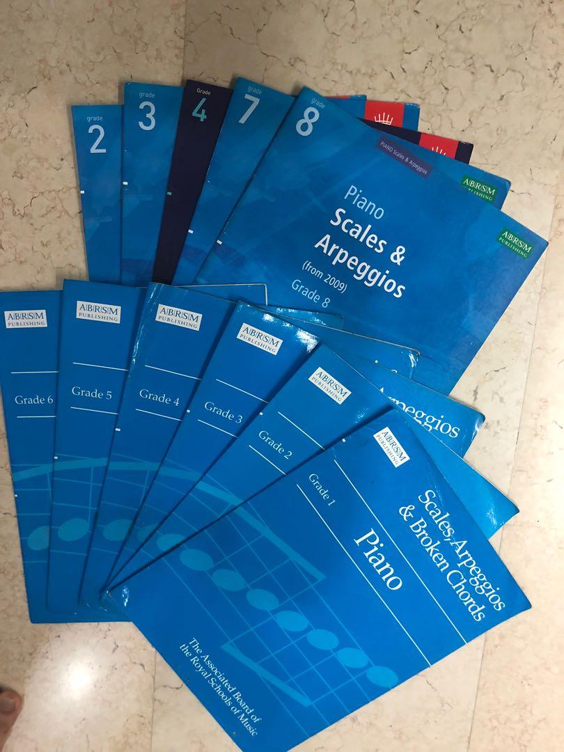 ABRSM Piano Scales and Arpeggios Grades 1-8, Hobbies & Toys, Music ...