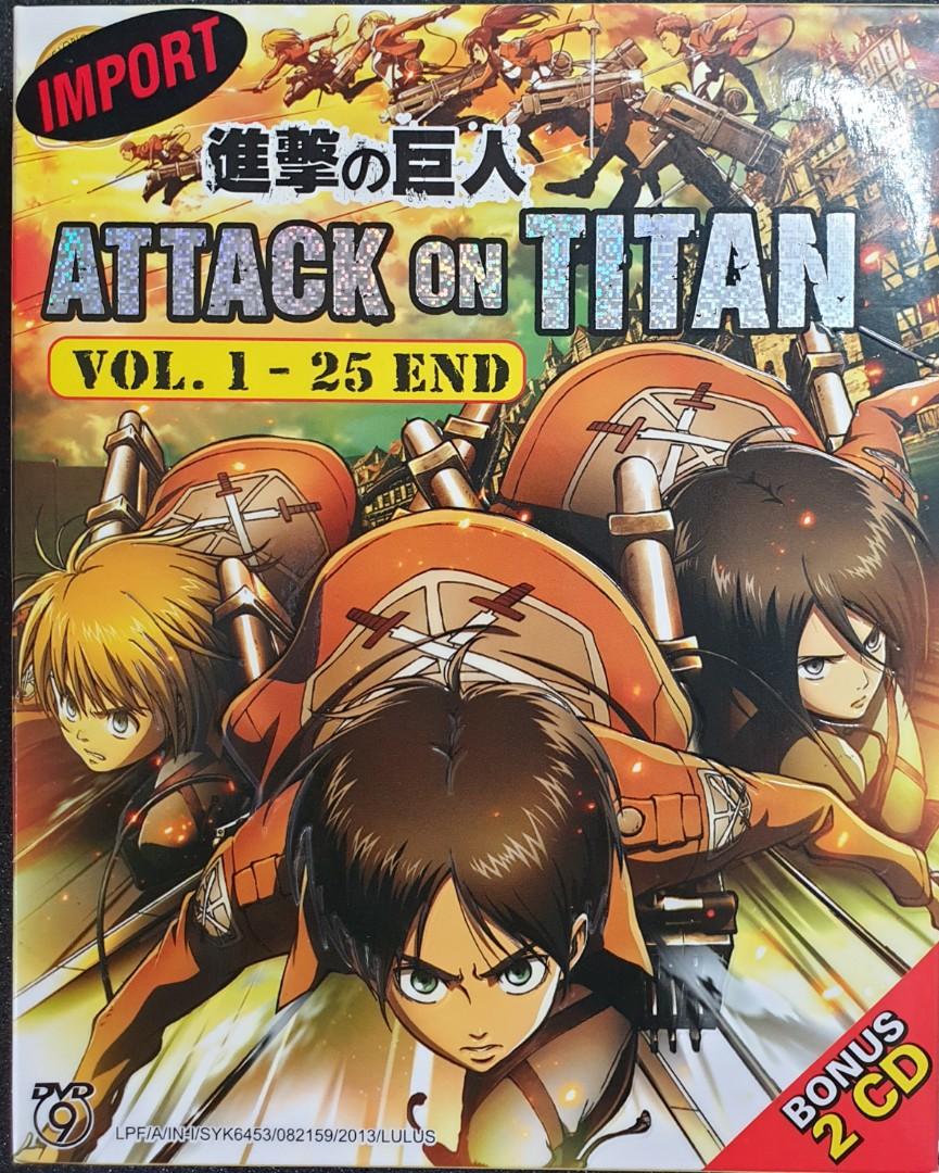 Attack on Titan Season 1 box set, Hobbies & Toys, Music & Media, CDs ...