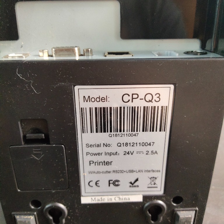 BIRCH Receipt Machine Printer CP-Q3 With 5 Roll Receipt Paper, Computers & Tech, Printers ...