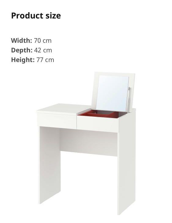 BRIMNES Dressing Table, Furniture & Home Living, Furniture, Tables ...