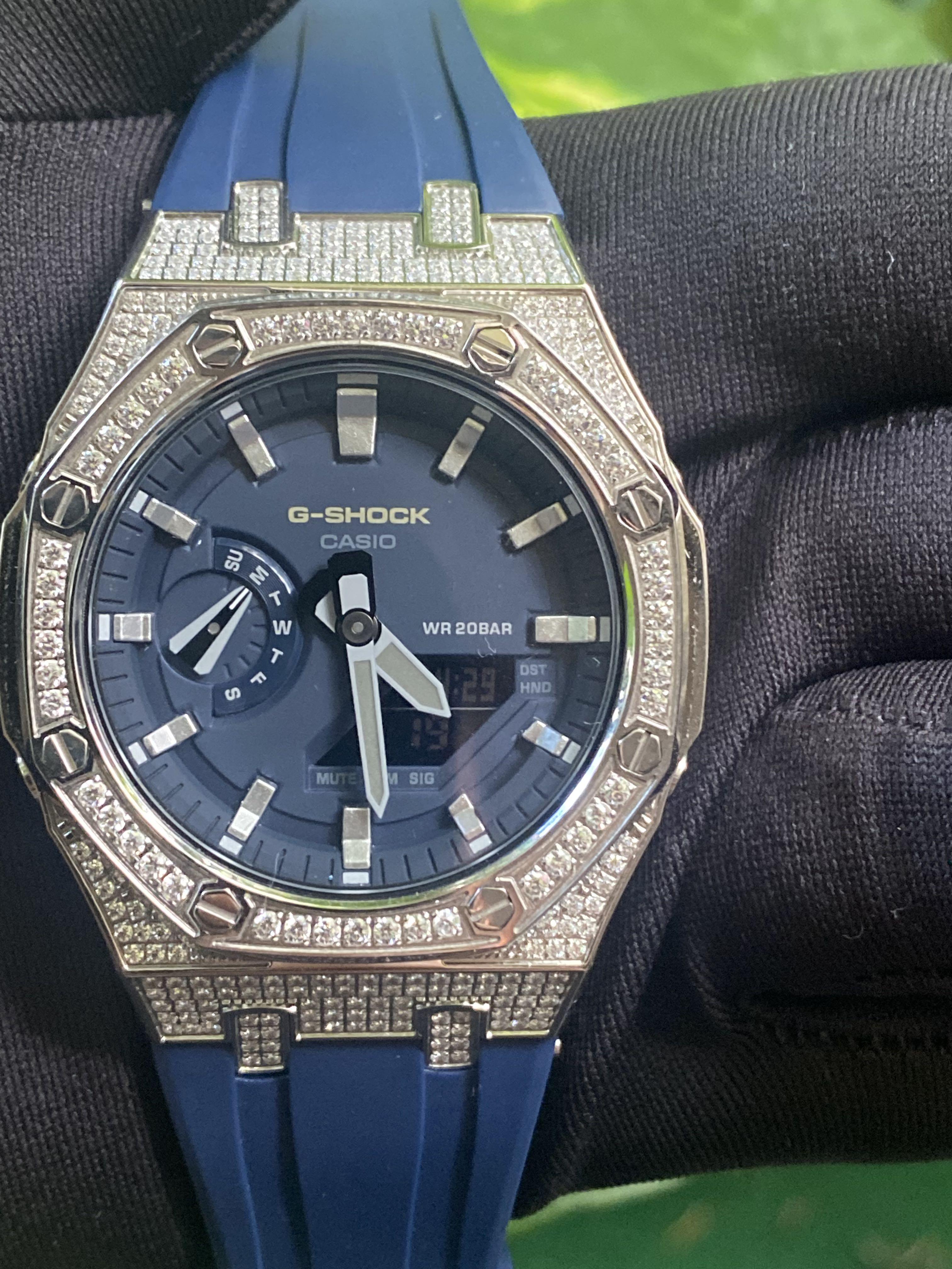 CUSTOM V4 diamond sale ga2100 ga2110 ga-2100 ga-2110, Luxury, Watches ...