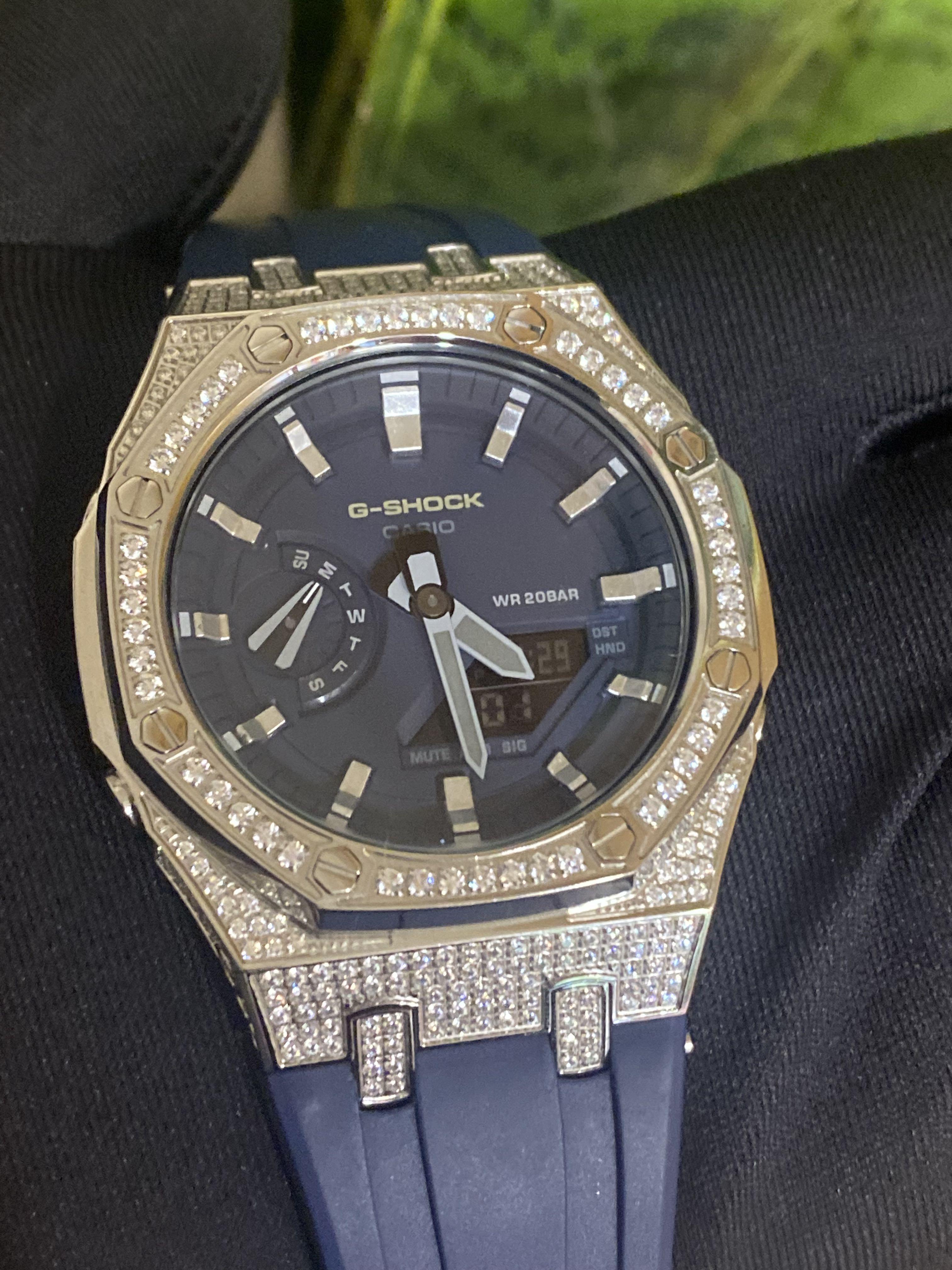 CUSTOM V4 diamond sale ga2100 ga2110 ga-2100 ga-2110, Luxury, Watches ...