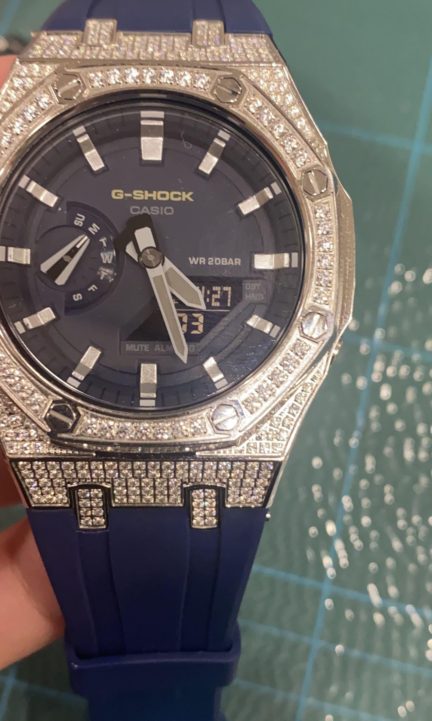 CUSTOM V4 diamond sale ga2100 ga2110 ga-2100 ga-2110, Luxury, Watches ...