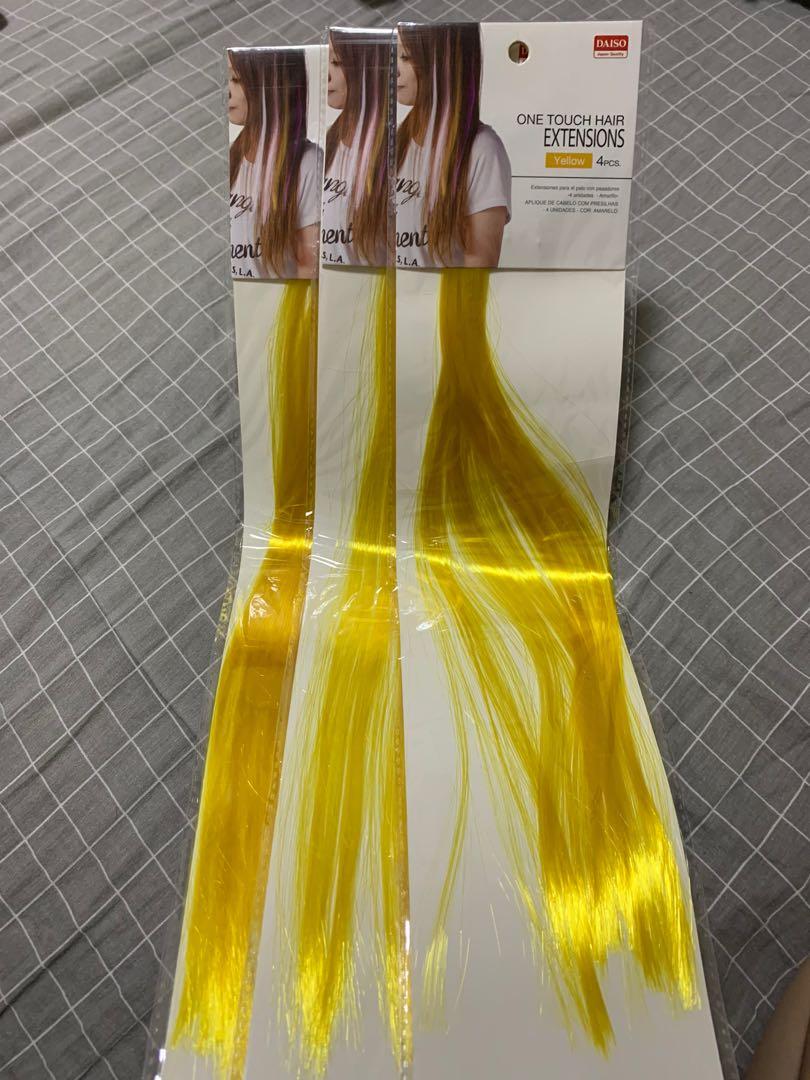 Daiso One Touch Hair Extensions, Beauty & Personal Care, Hair on Carousell
