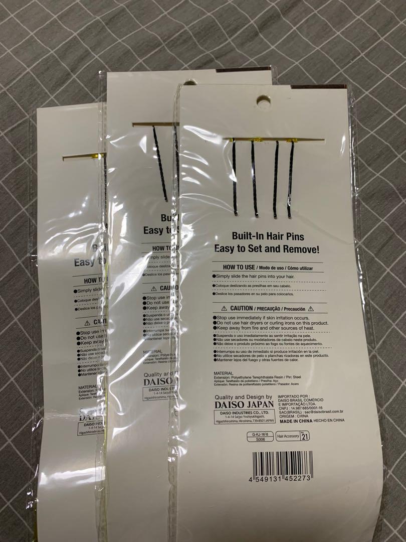 Daiso One Touch Hair Extensions, Beauty & Personal Care, Hair on Carousell