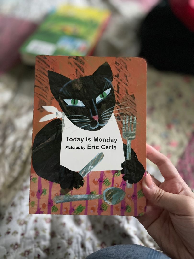 Eric Carle board book Today Is monday, Hobbies & Toys, Books ...