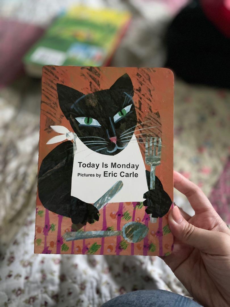 Eric Carle board book Today Is monday, Hobbies & Toys, Books ...