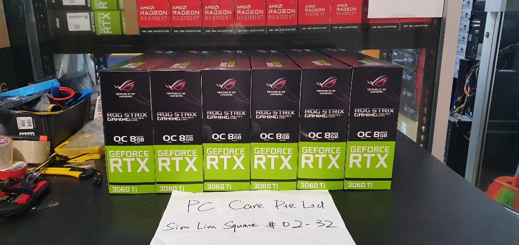 ETH Ether Ethereum RVN Raven ERG Ergo ASUS Strix Nvidia RTX 3060Ti RTX ...