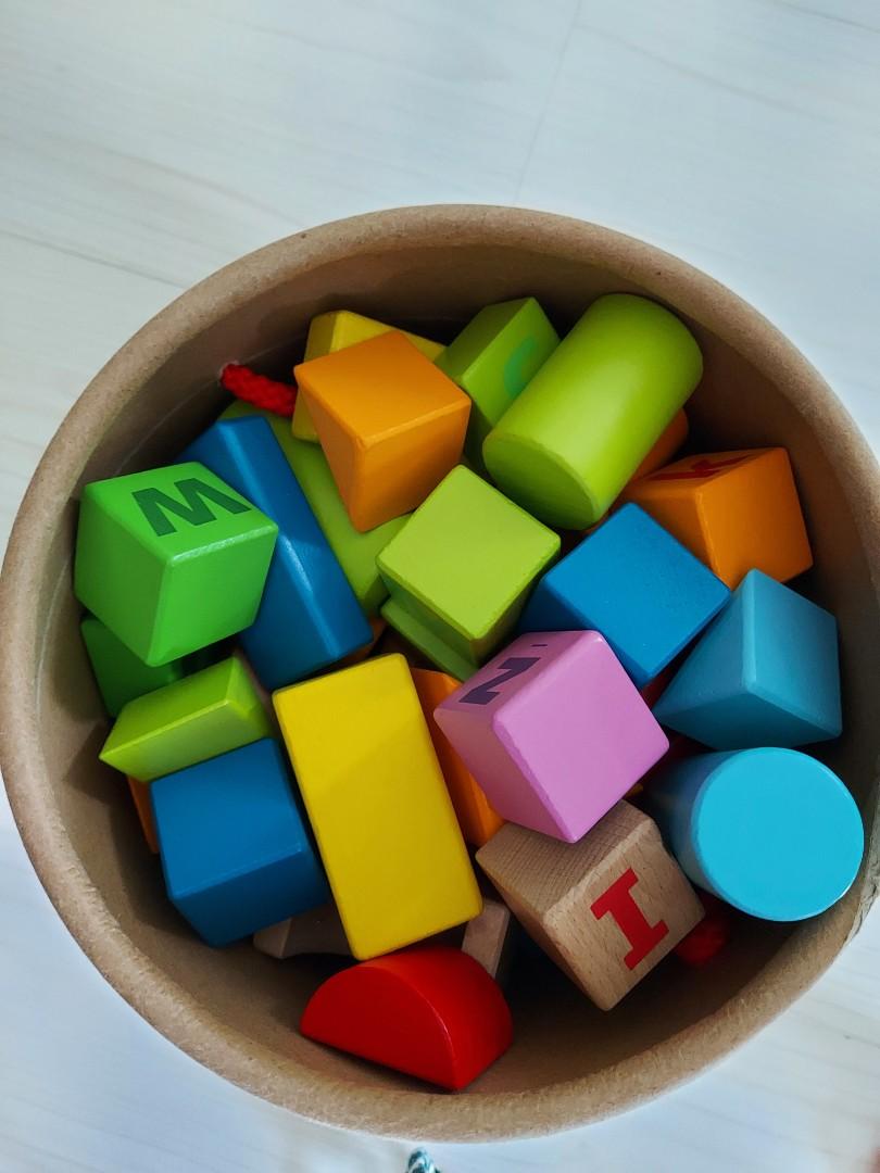 Hape count n spell blocks, Babies & Kids, Infant Playtime on Carousell