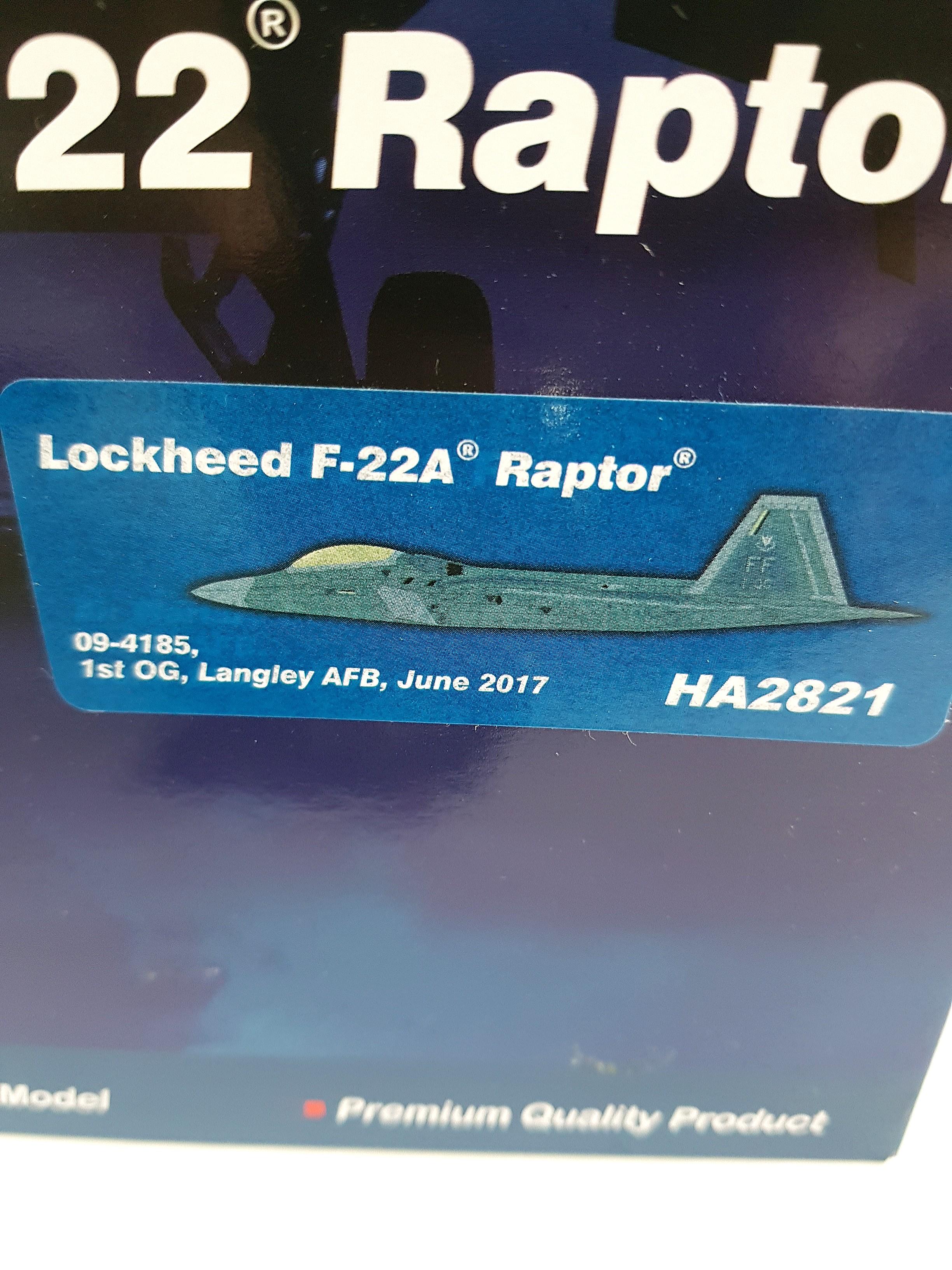 Hobby Master HA2821 F-22 Raptor, Hobbies & Toys, Toys & Games on Carousell