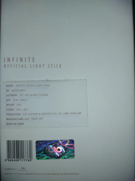 Infinite Light Stick Yeobong ver. 1, Hobbies & Toys, Memorabilia ...