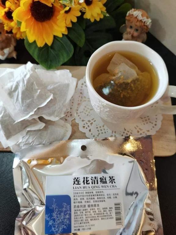 LIAN HUA QING WEN CHA (20 in 1 set), Food & Drinks, Beverages on Carousell