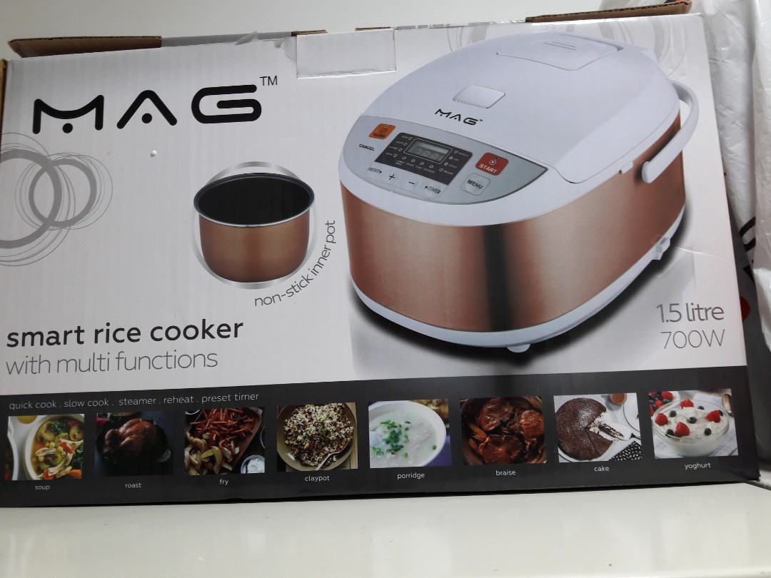 MAG Smart Rice Cooker 1.5l 700watts, TV & Home Appliances, Kitchen ...