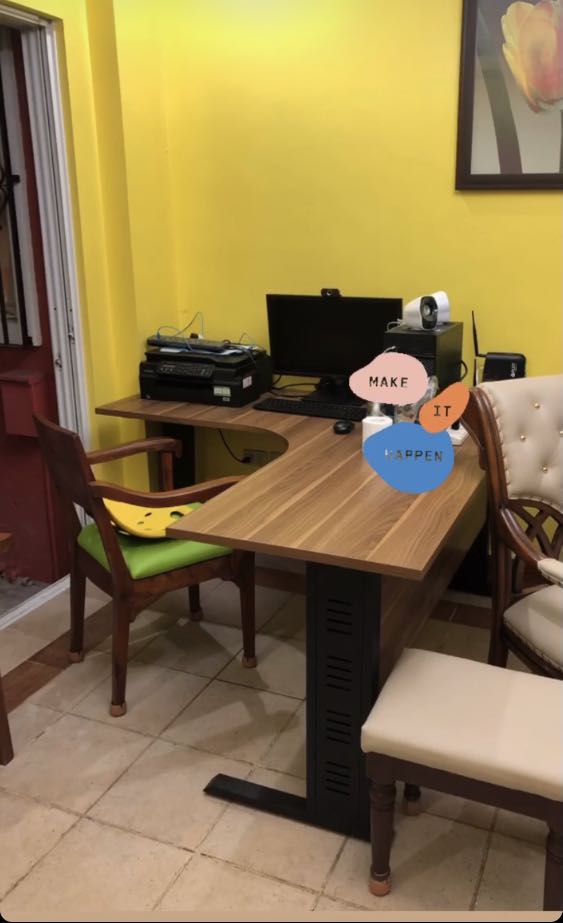 Mandaue Foam LShaped Nixon Table, Furniture & Home Living, Office ...