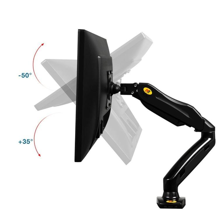 NB North Bayou F80 Monitor Desk Mount Stand Full Motion Swivel Monitor ...