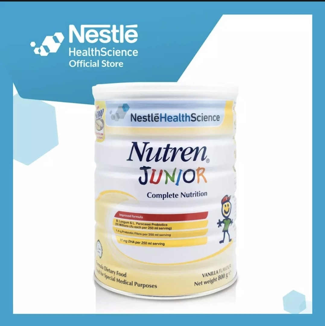 Nestle Nutren Junior 800g, Babies & Kids, Nursing & Feeding, Weaning & Toddler Feeding on Carousell
