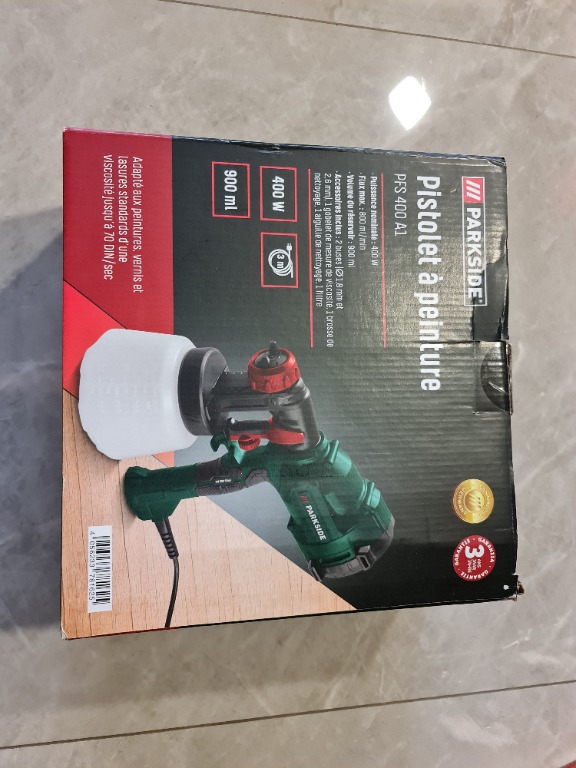 New Parkside PAINT SPRAYER PFS 400 A1, Furniture & Home Living, Home ...