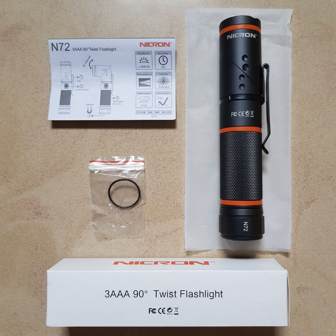 Nicron N72 Torchlight, Furniture & Home Living, Lighting & Fans ...