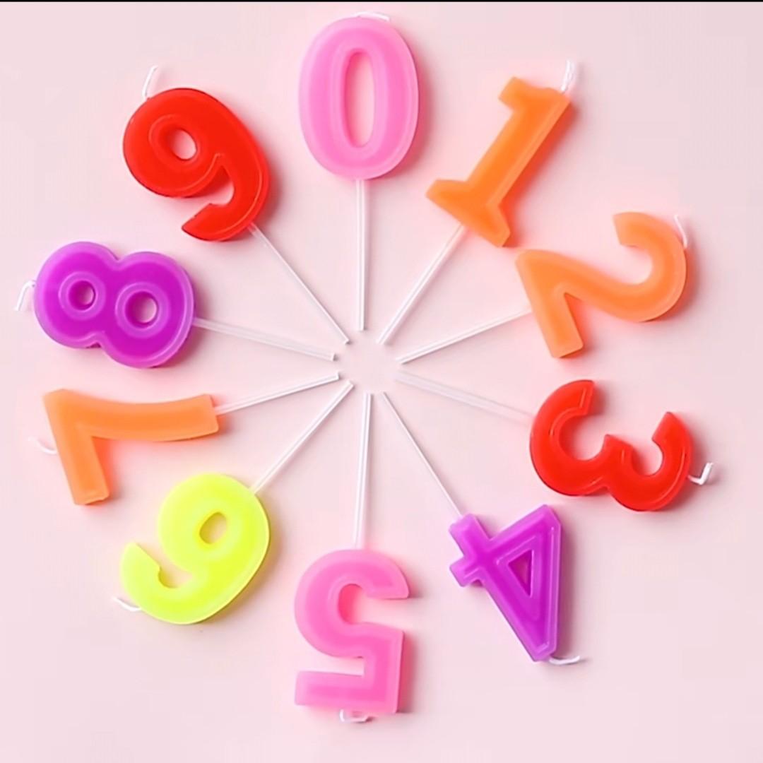 NUMBER BIRTHDAY CANDLE, Food & Drinks, Homemade Bakes on Carousell