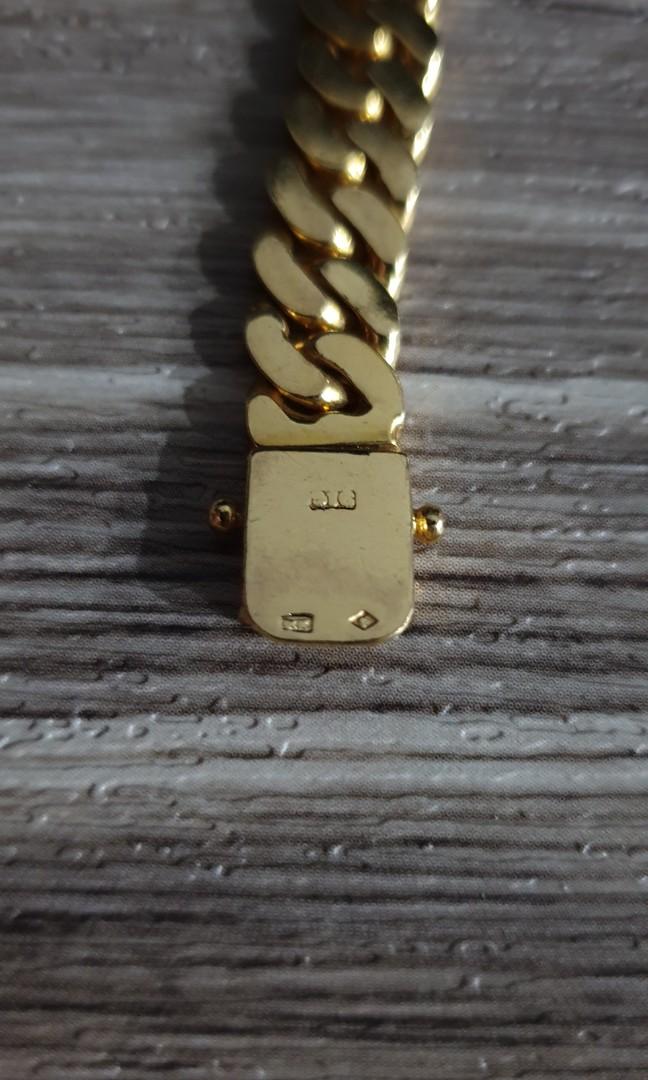 Poh Heng 916 Solid Gold Bracelet With Poh Heng & SAO Logo, Women's ...