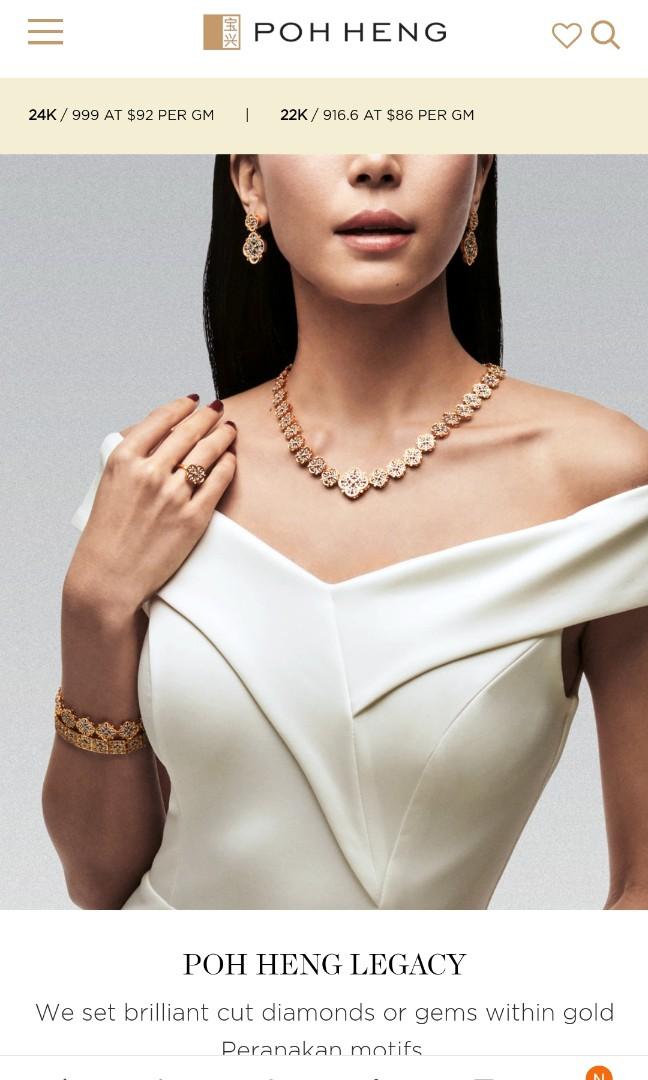 Poh Heng 916 Solid Gold Bracelet With Poh Heng & SAO Logo, Women's Fashion, Jewelry & Organisers ...