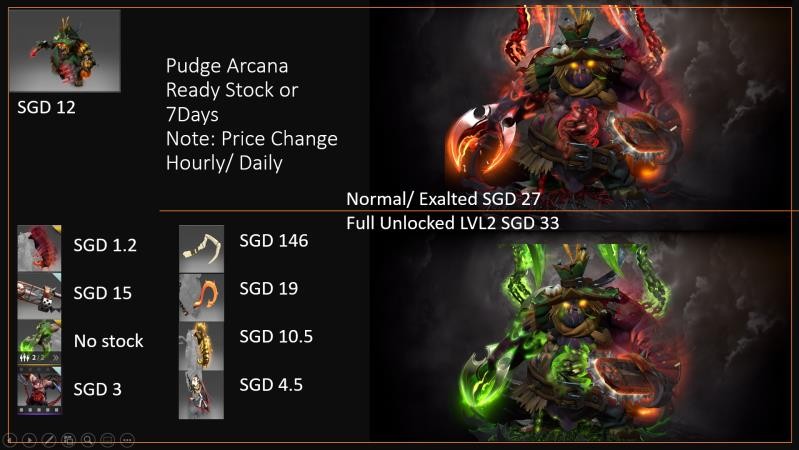 Pudge Arcana & Immortals‼️Dota 2‼️, Video Gaming, Gaming Accessories ...
