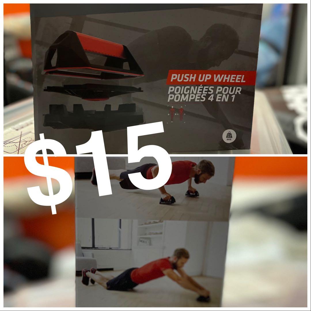 Push up wheel, Sports Equipment, Exercise & Fitness, Toning ...