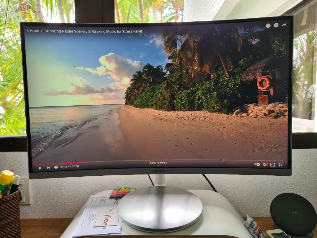 SAMSUNG C27F591 - 27 Inch Curved Monitor Like new condition, Computers ...