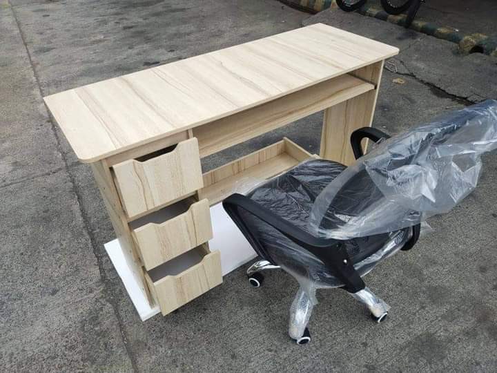 Set of computer table with Chair, Furniture & Home Living, Furniture ...