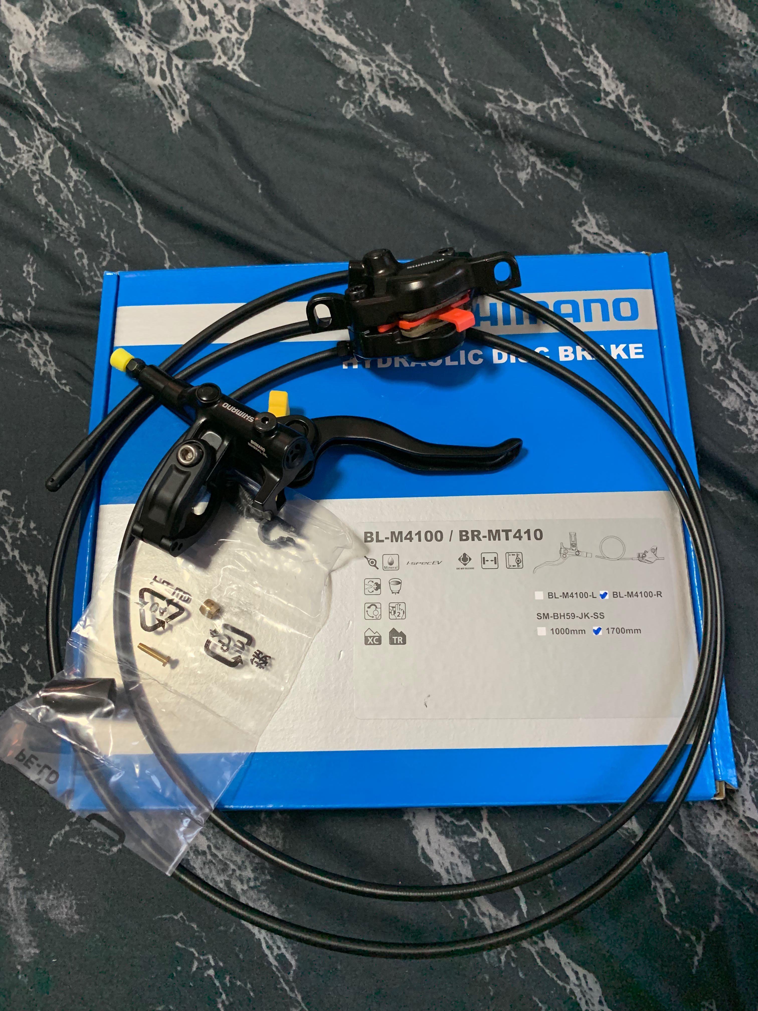 Shimano Deore BL-M4100 Hydraulic Disc Brake Set, Sports Equipment ...