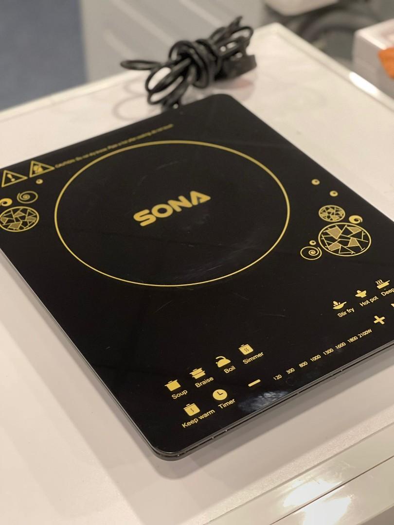 SONA SIC8611 SLIM INDUCTION COOKER (2100W), TV & Home Appliances ...