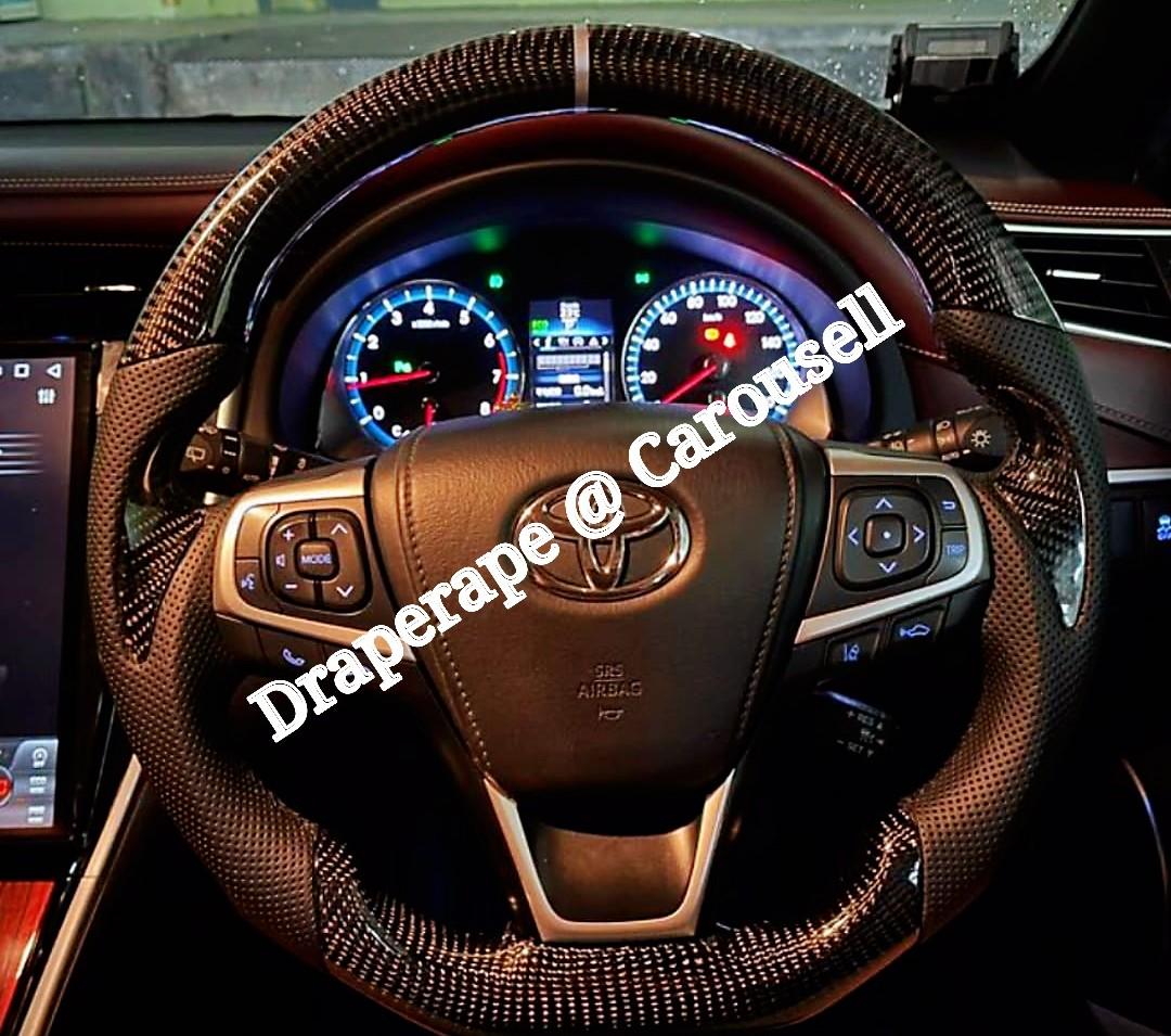 Toyota Harrier Carbon Fiber Steering Wheel Forged Carbon Fiber Steering ...