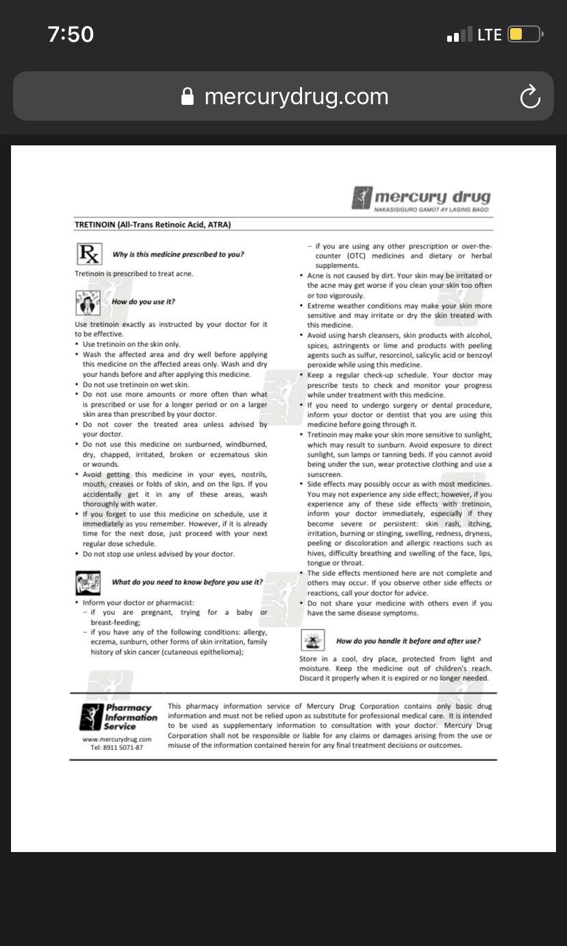 Tretinoin (Stieva-A) 0.05% Cream, Beauty & Personal Care, Face, Face ...