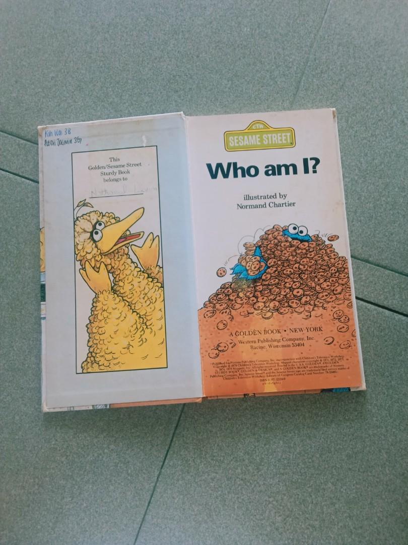 Vintage 1978 Sesame Street Who Am I? Story Book., Hobbies & Toys, Books ...
