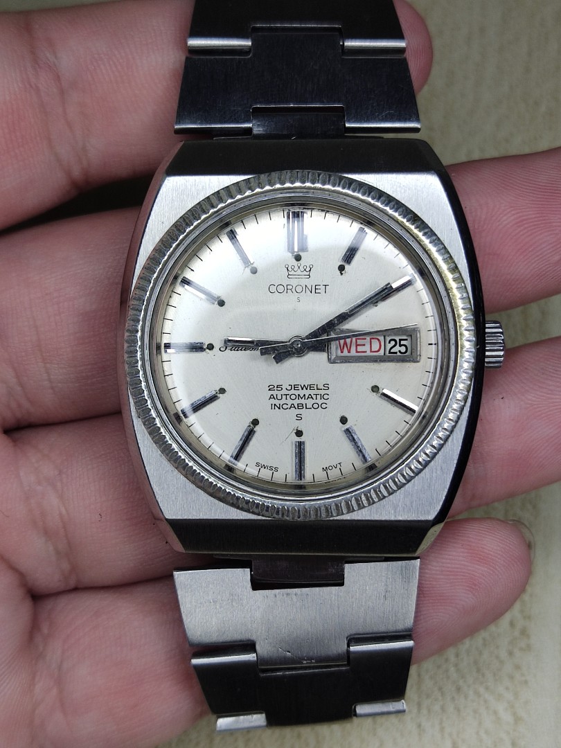 Vintage coronet statesman, Luxury, Watches on Carousell