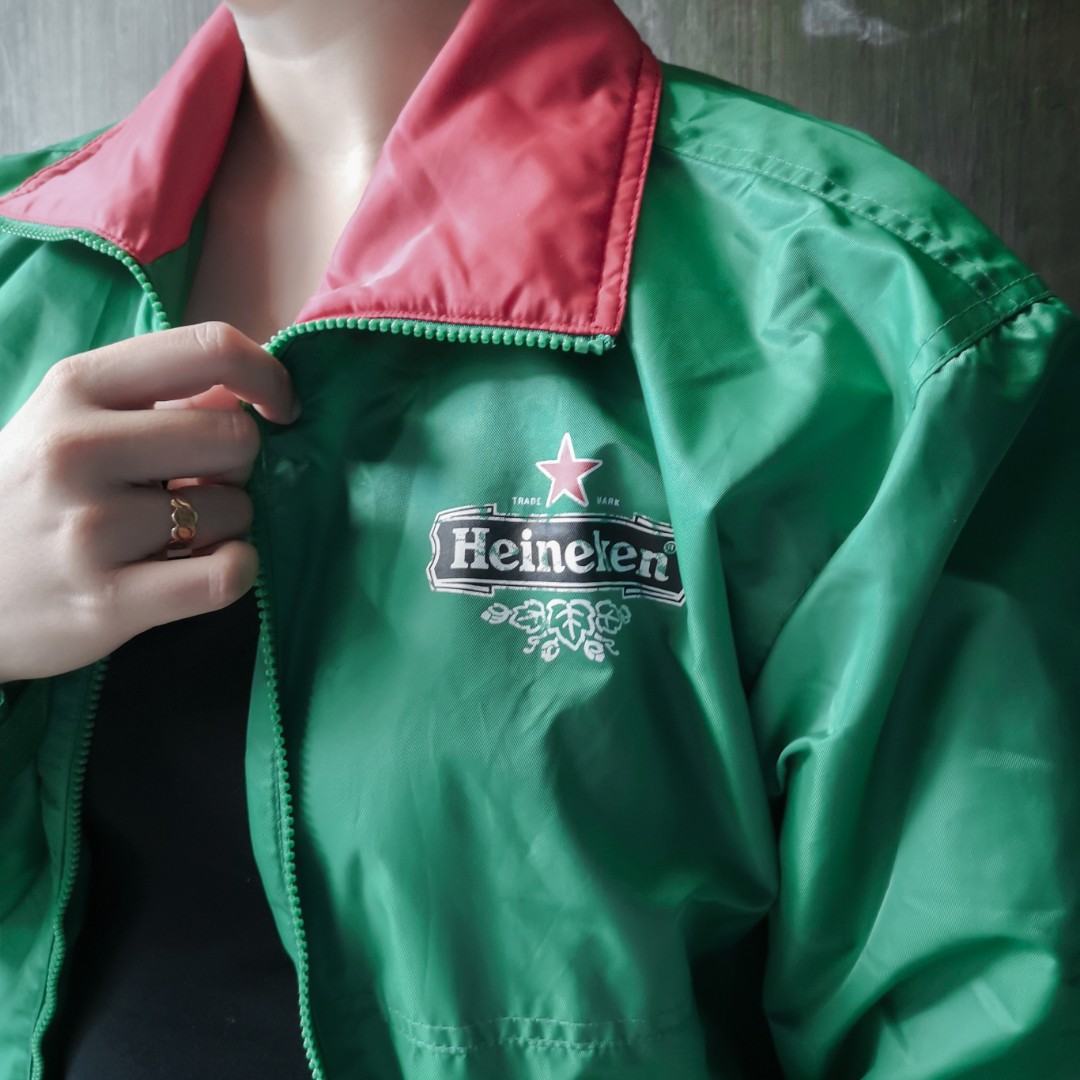VINTAGE HEINEKEN BOMBER JACKET, Women's Fashion, Coats, Jackets and ...