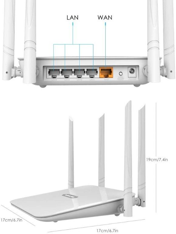 WAVLINK AC1200 Dual-Band Wireless Router, High Speed WiFi Router with ...