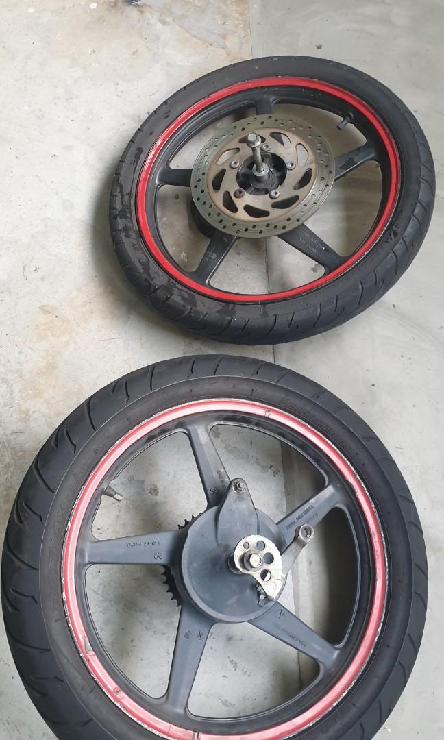 Yamaha FZ150i wheelset, Motorcycles, Motorcycle Accessories on Carousell
