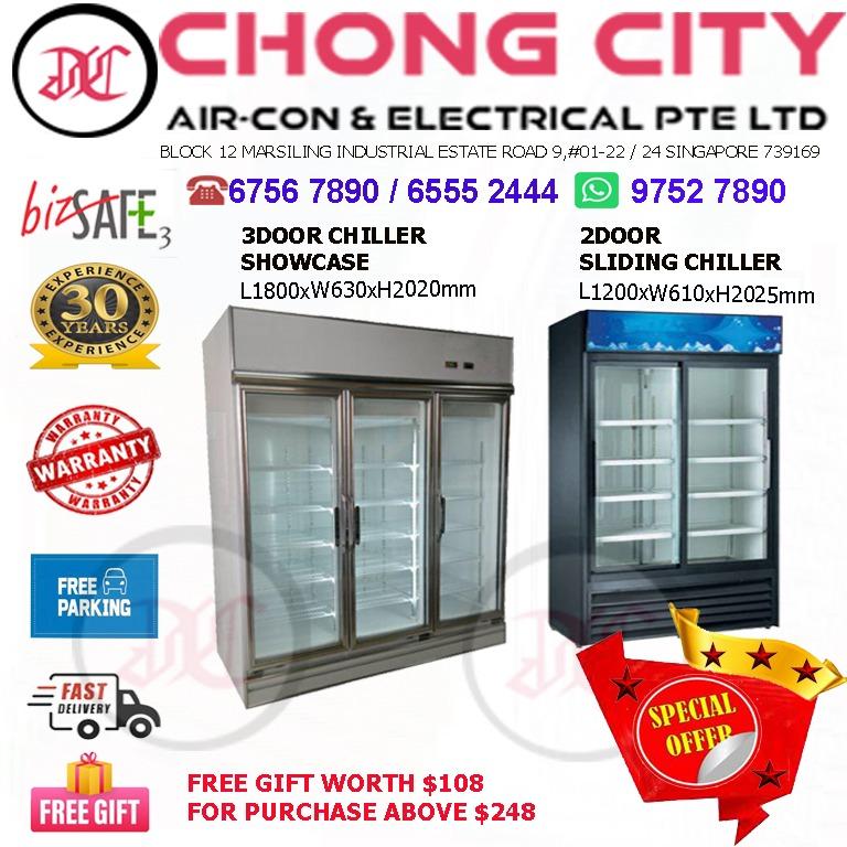 2Door Sliding Chiller / 3Door Chiller Showcase, TV & Home Appliances ...