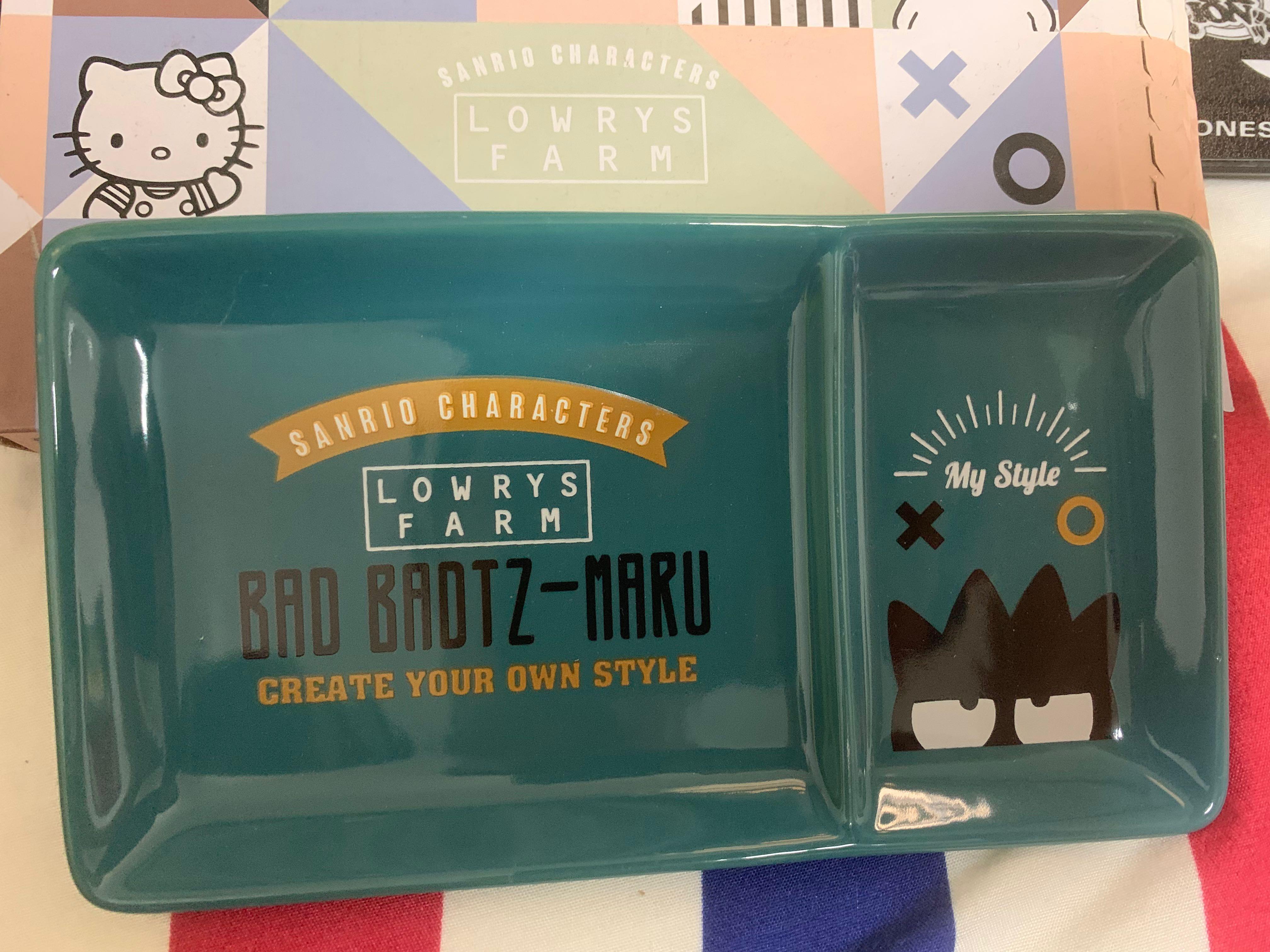 711 Sanrio characters x Lowrys Farm 陶瓷碟 Bad Badtz-Maru (XO), 傢俬＆家居, 廚具和 ...