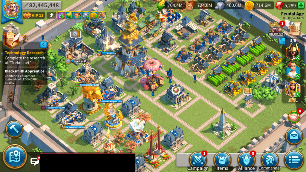 82M VIP13 MIGRATION READY Rise of kingdoms (ROK) account, Video Gaming ...