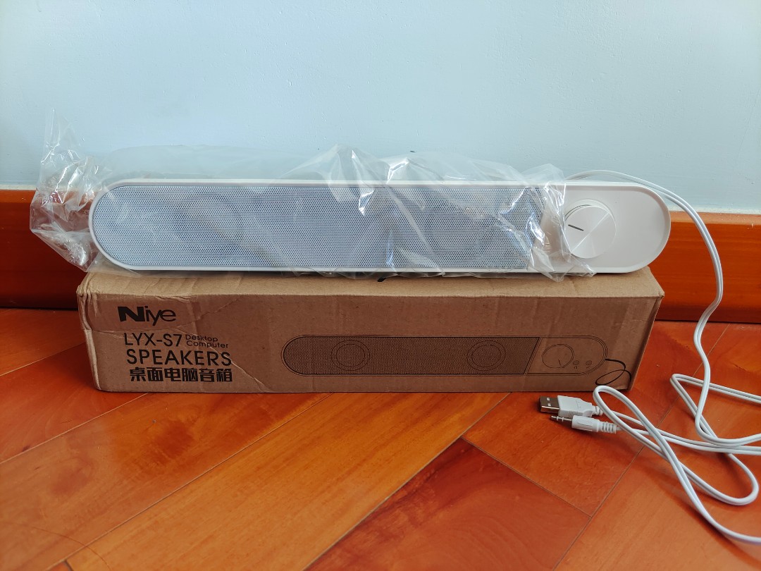 100%全新 淘寶貨 Niye 藍牙+有線電腦喇叭, 音響器材, Soundbar、揚聲器、藍牙喇叭、耳擴 - Carousell