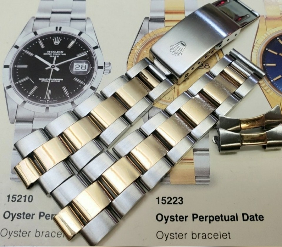 真品超新勁靚少有出售 ROLEX-78353-19mm蠔式18K黃金鋼實芯三格板帶足13格狀態甚好((不議價,No Bargain))有興趣 ...