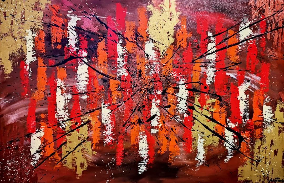 Abstract Painting "Emotional Strength and Success", Hobbies & Toys ...